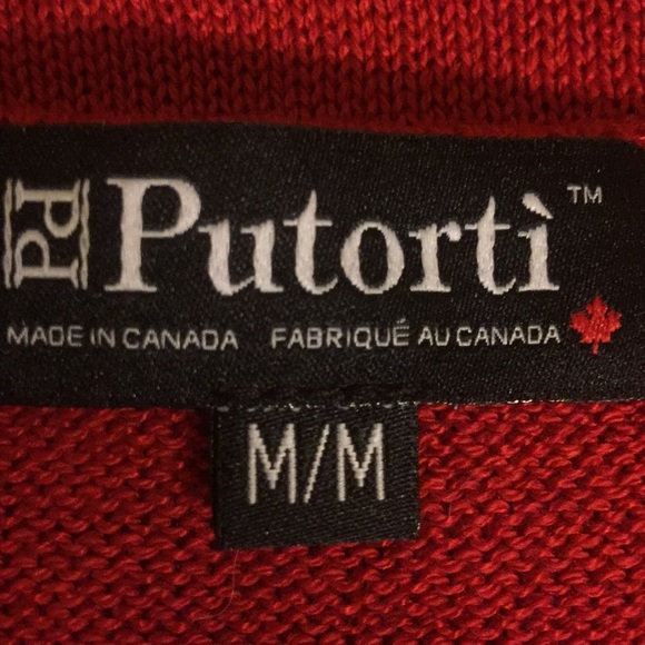 Putorti | Sweaters | Neiman Marcus Putorti Red Ribbed Scoop Neck | Poshmark